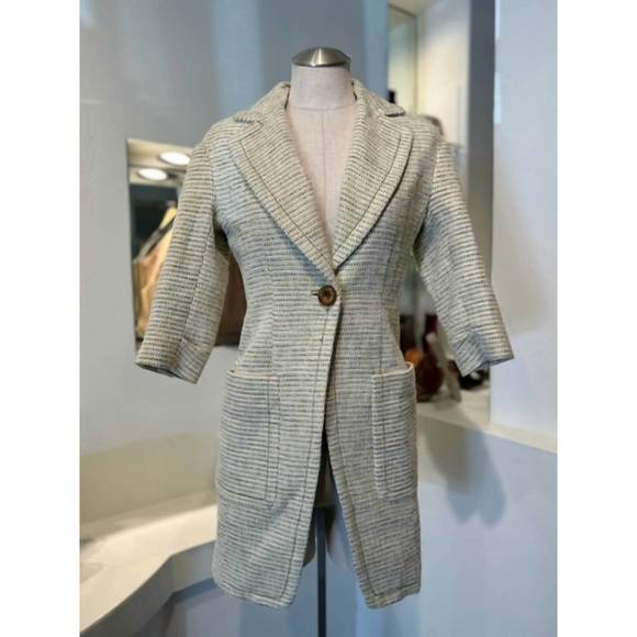 Byron Lars | Jackets & Coats | New Byron Lars Rawsilk Tweed Coat In ...